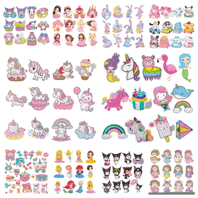 Cartoon Princess Beads Painting Sticker Diamond Painting Creative ...