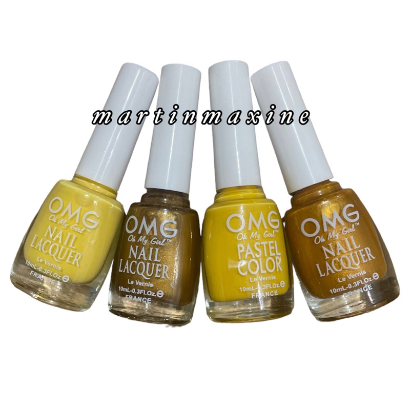 Original OMG nail polish ( Yellow , gold ) | Shopee Philippines