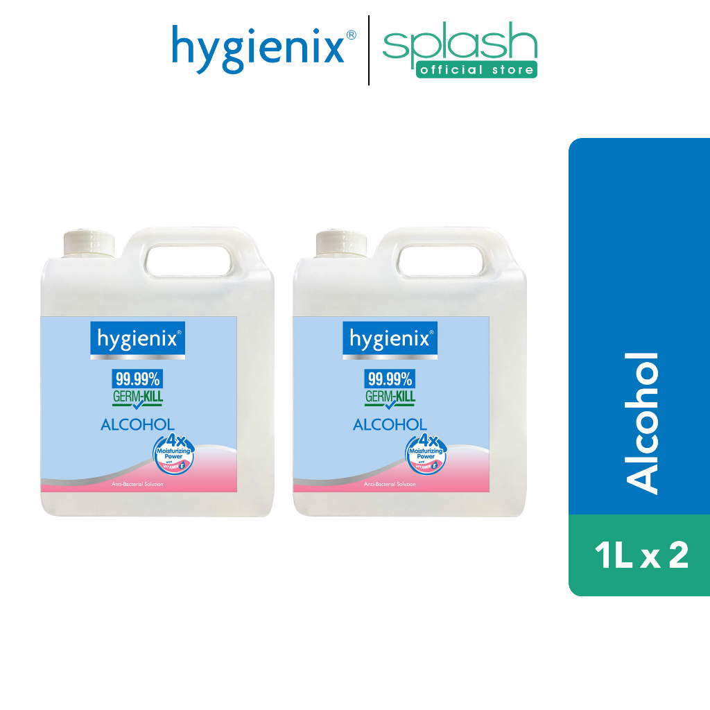 Hygienix Germ-Kill Antibacterial Alcohol with Moisturizer 1 Liter (No ...