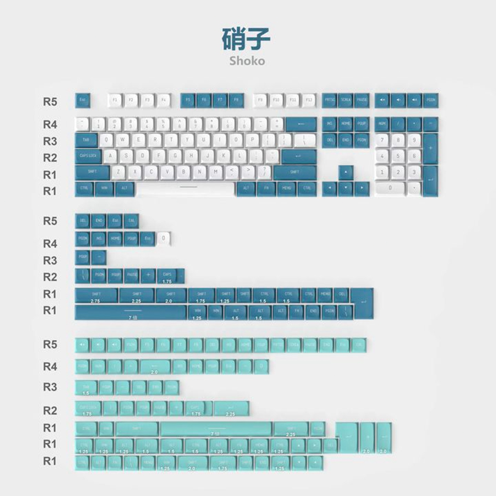Keycaps For Mechanical Keyboard Xda Cherry Oem Key Cap Honey Blue Cat ...
