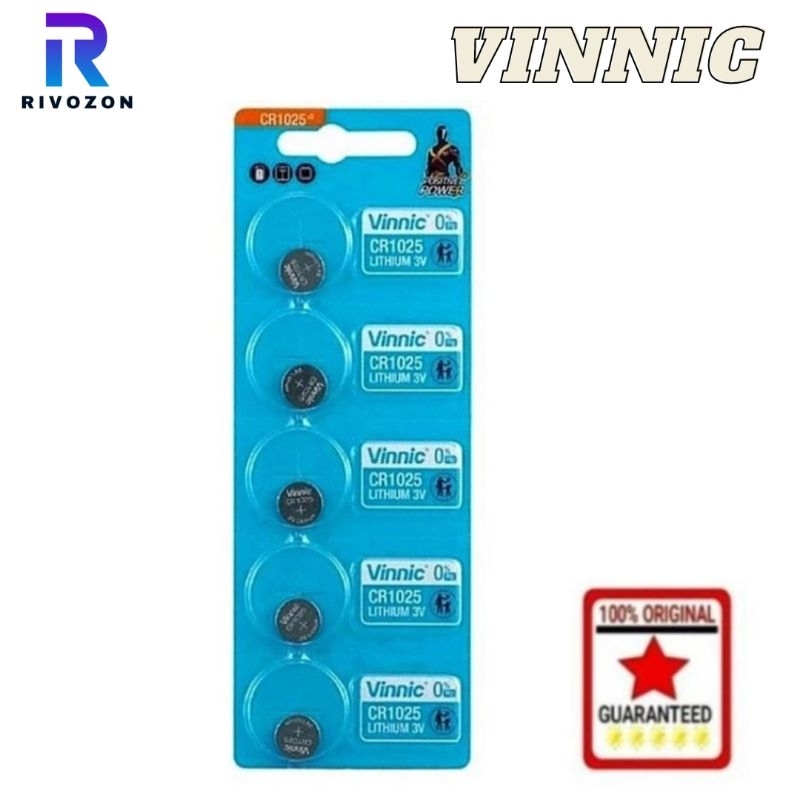 CR1025 (3V) Vinnic Lithium Watch Battery as known DL1025 / BR1025 ...