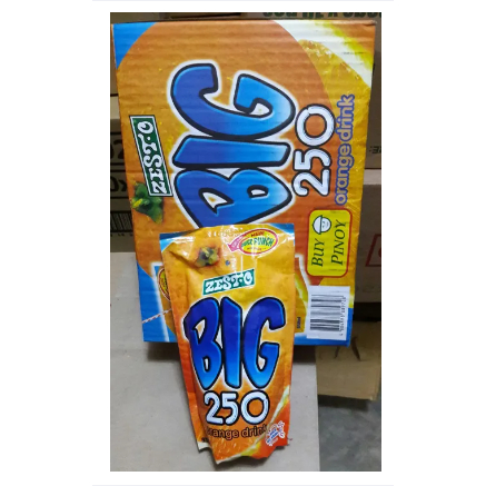 Zesto Big 250 Orange Drink (250ml x 10 packs) | Shopee Philippines