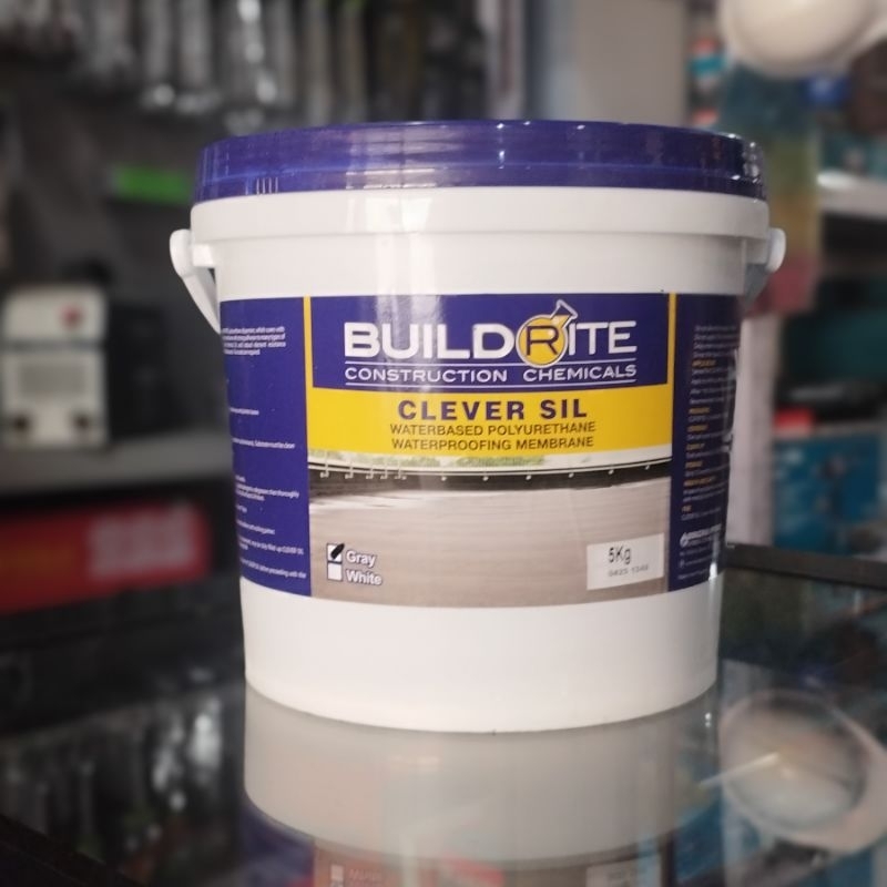 BUILDRITE CLEVER SIL GRAY (5kg) WATER-BASED POLYURETHANE WATERPROOFING ...