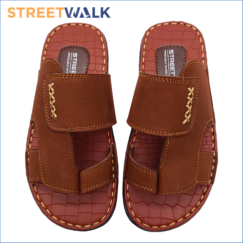 StreetWalk Marikina Made Slip On Leather Sandals for Men Balat and Tahi ...