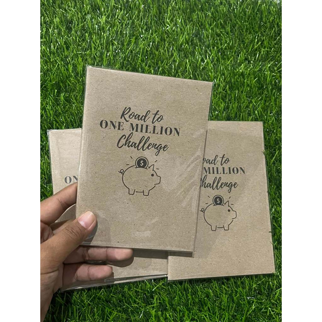 Ipon Challenge Booklet Road to 1M Challenge Kraft Paper Savings Booklet ...