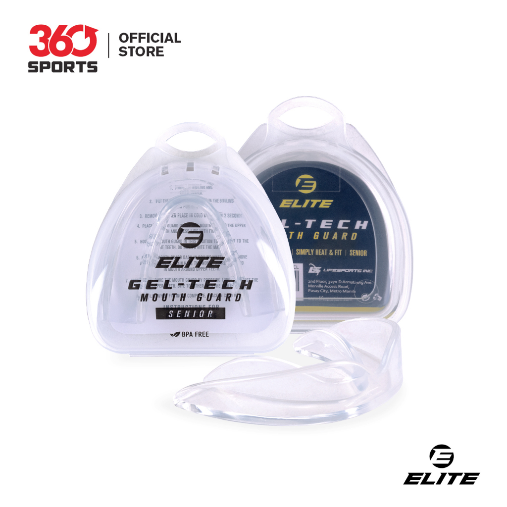 Elite Gel-Tech Sports Mouth Guard - High Impact EVA Teeth Protector for ...