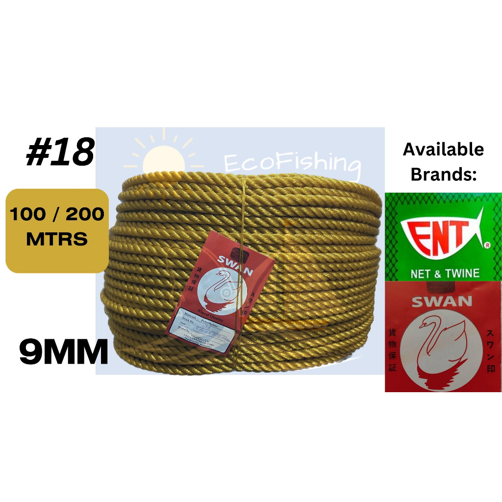 P.E. Rope #18(9mm) | SWAN | ENT | Twine | Lubid | Tali | Nylon Rope ...
