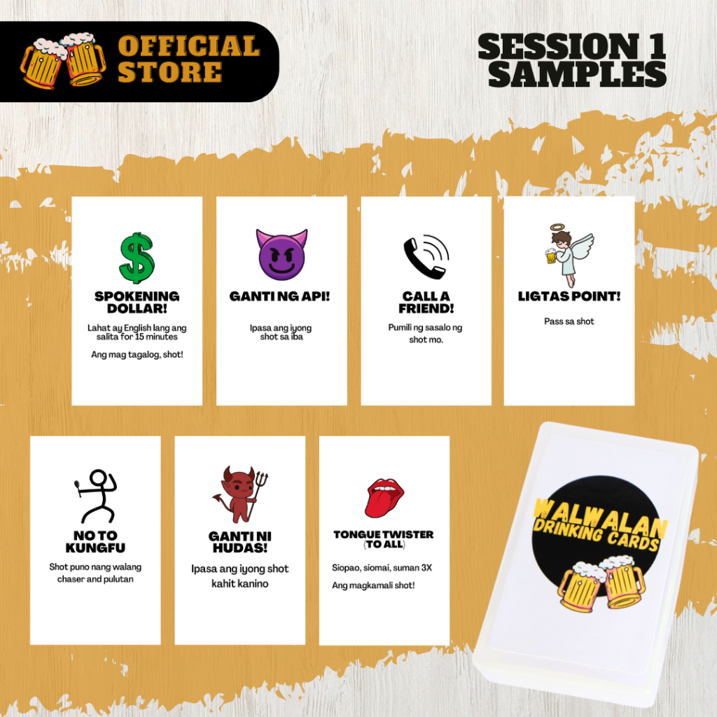 Walwalan Drinking Cards | Shopee Philippines