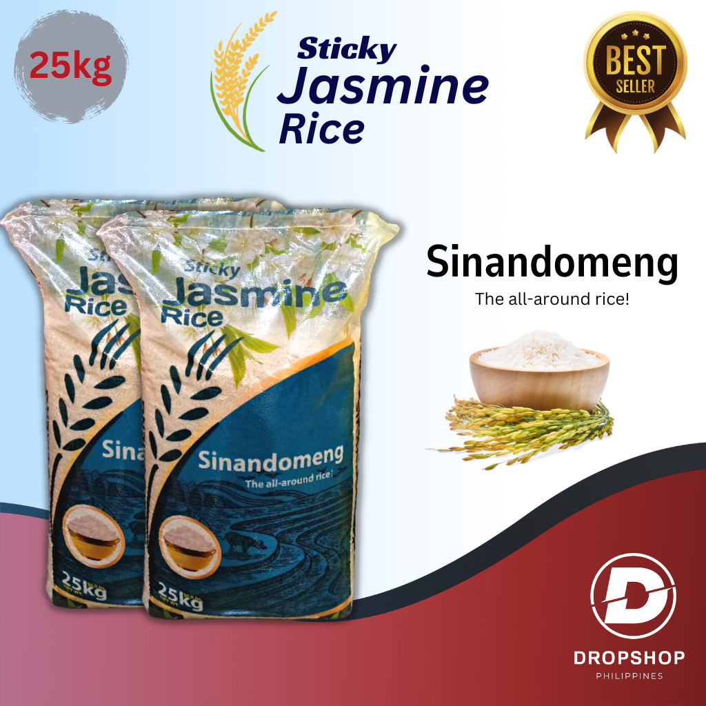 DP Sticky Jasmine Rice Sinandomeng the all-around Rice 25kg | Shopee ...
