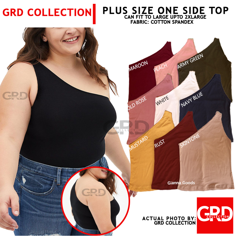 GRD Plus Size One Side Sleeveless Venus Top | Shopee Philippines