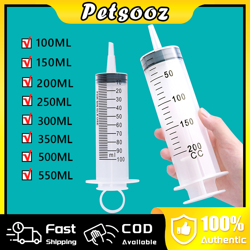 100-500ml Large Syringe Plastic Big Size Injector Handfeeding Syringe ...