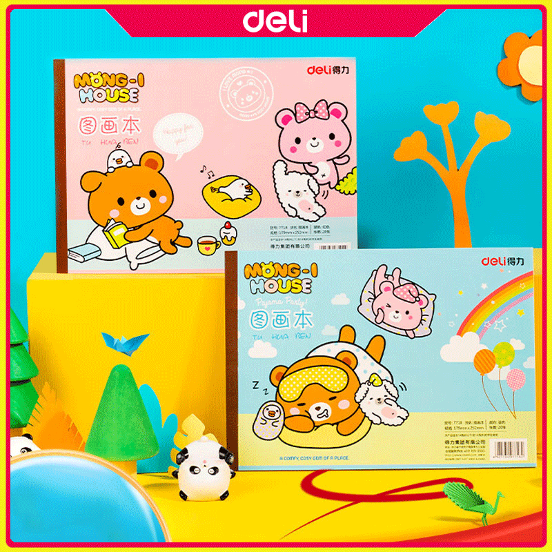 Deli B5 Kids Picture Drawing Book 20 Sheets | Shopee Philippines