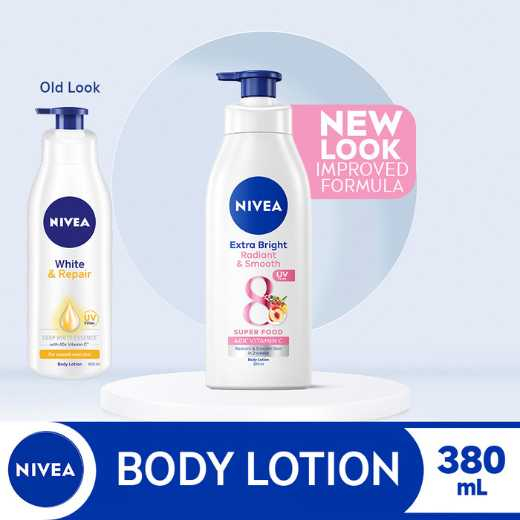 NIVEA Body Lotion Extra Bright Radiant and Smooth Body, Moisturizer for ...