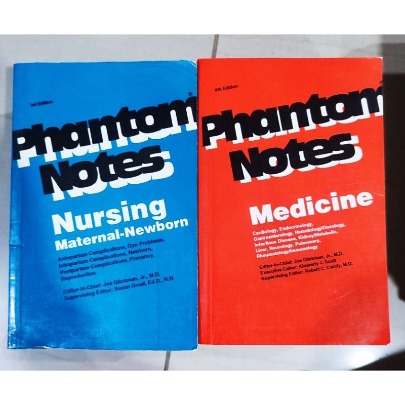 Kalibruhan: Phantom Notes Books ( Nursing Maternal Newborn / Medicine ...