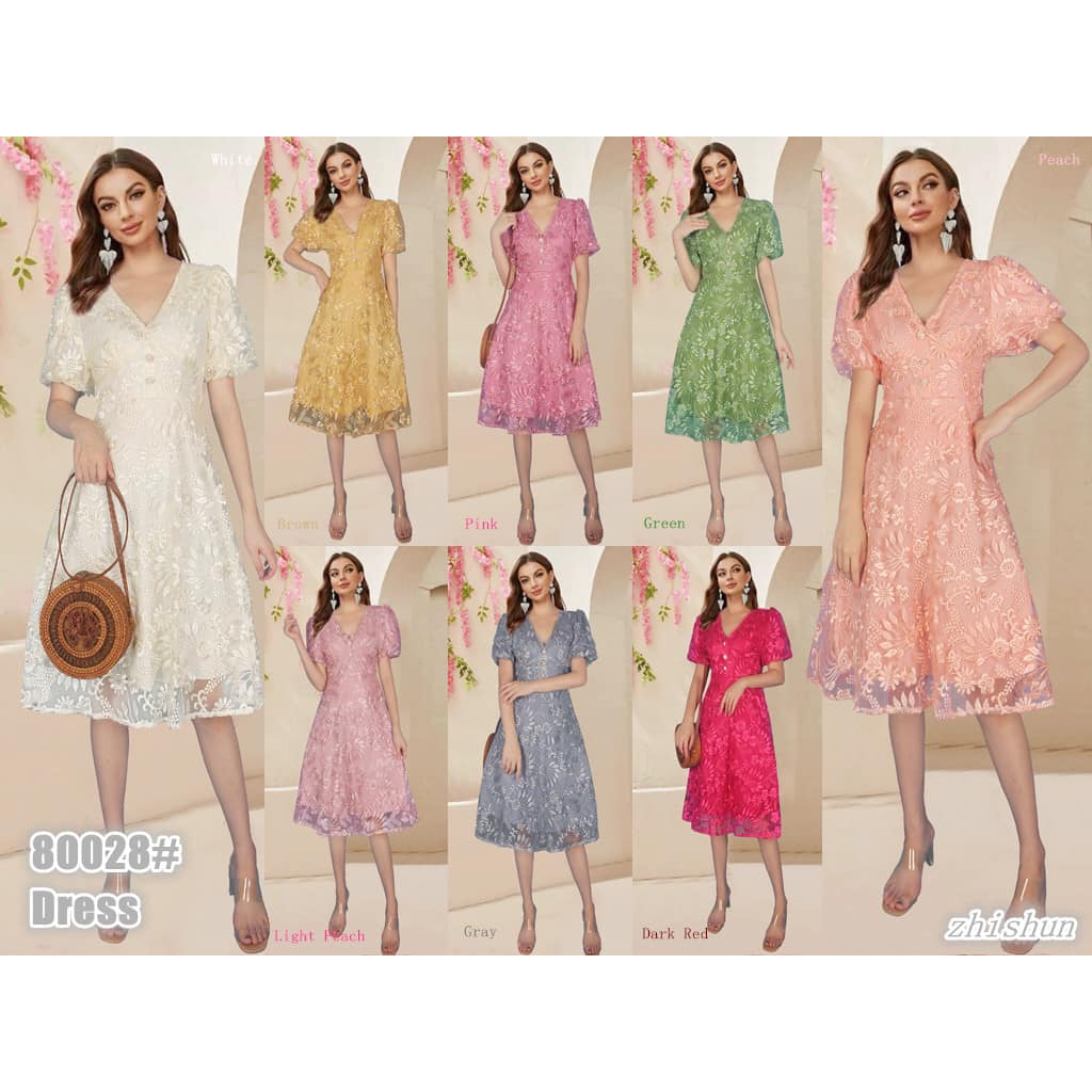 Cocktail Dress For JS Prom Evening Dress V-Neck Puff Sleeve Formal ...