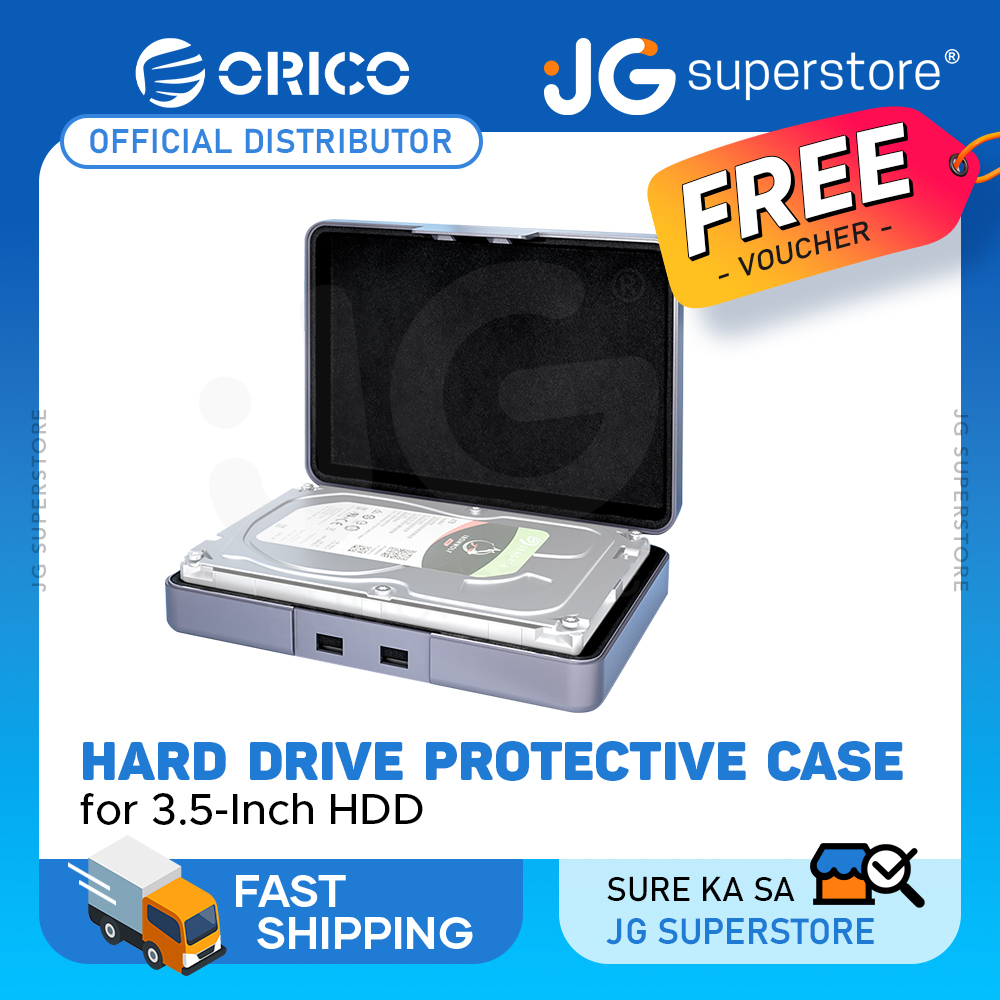 ORICO 3.5-Inch Hard Drive Protective Case Storage Box for HDD SSD with ...