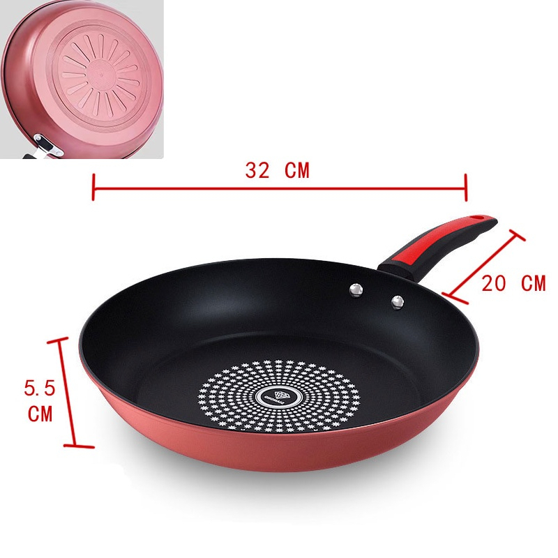 32/34cm Non-stick Pan Composite Diamond Coating High Quality Frying Pan ...