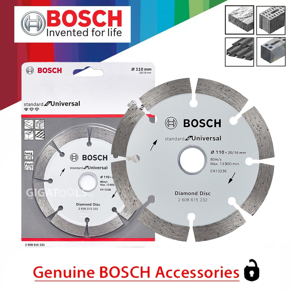 Bosch 4-inches Diamond Disc Standard Universal for Concrete, Stone, and ...