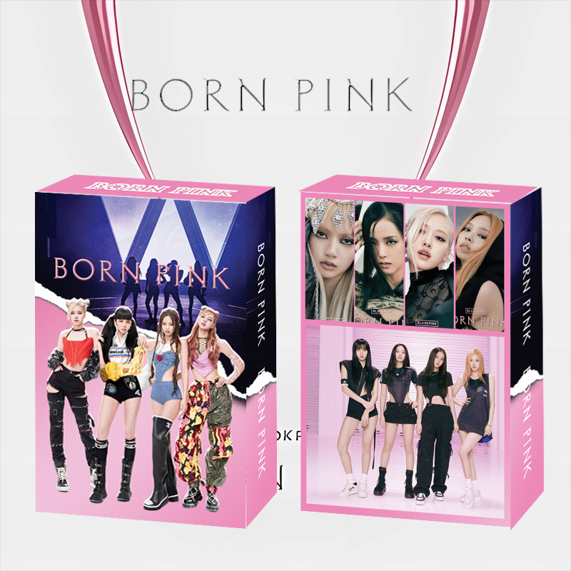 55 PCS BLACK PINK Born Pink Official Photocard Postcard card boxed ...