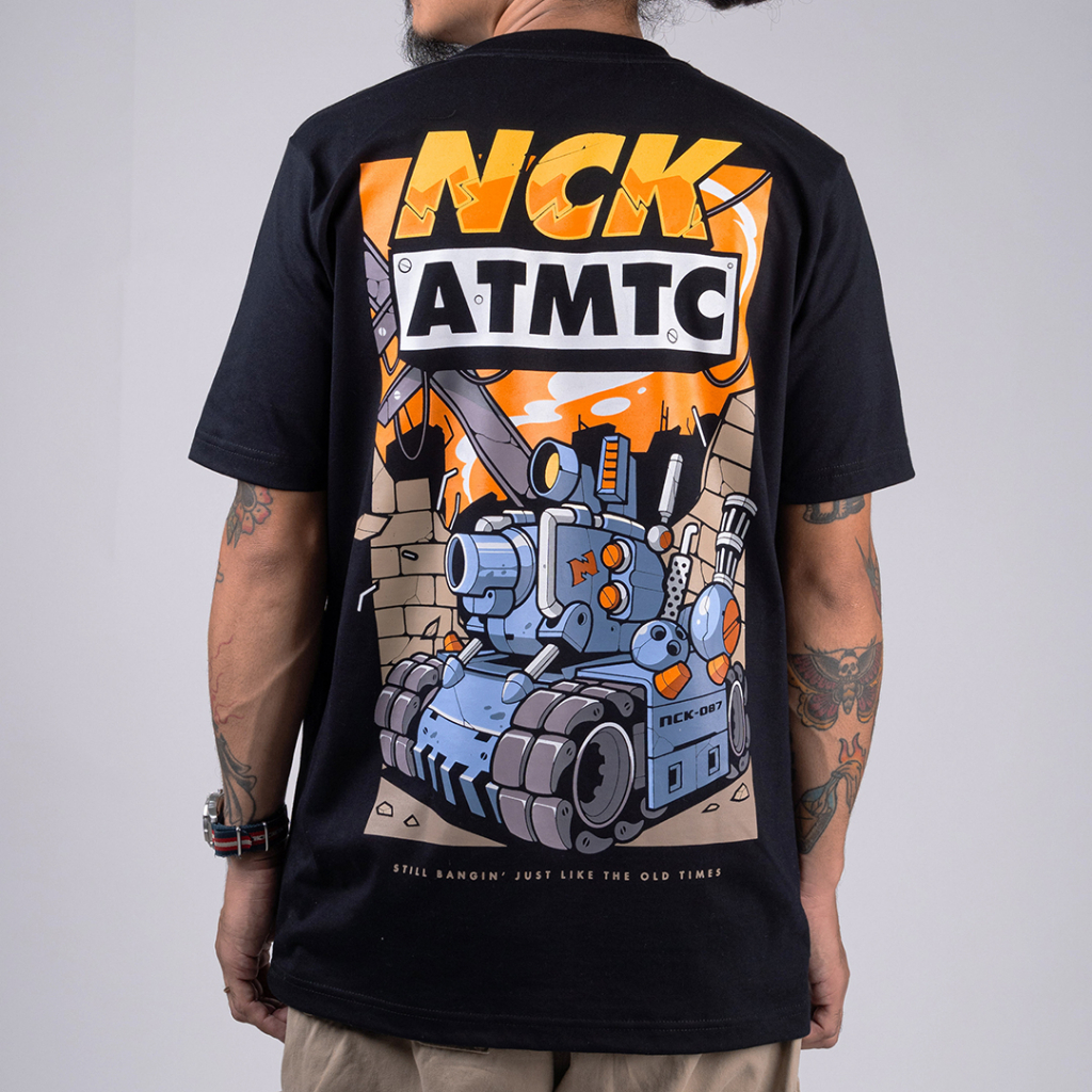 Nick Automatic "SLUG WAVE" Black T-shirt | Shopee Philippines