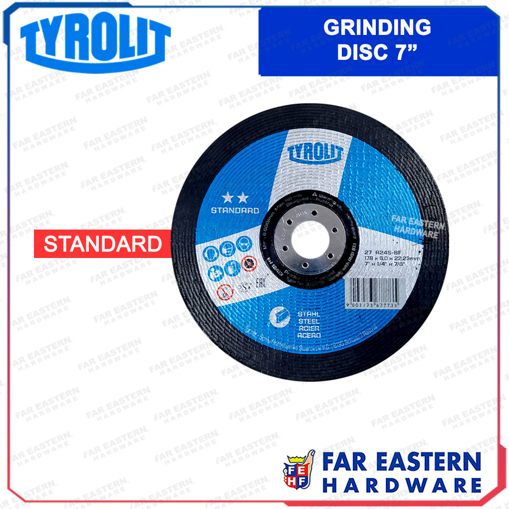 TYROLIT Grinding Disc 7" Standard for Metal A24S-BF | Shopee Philippines