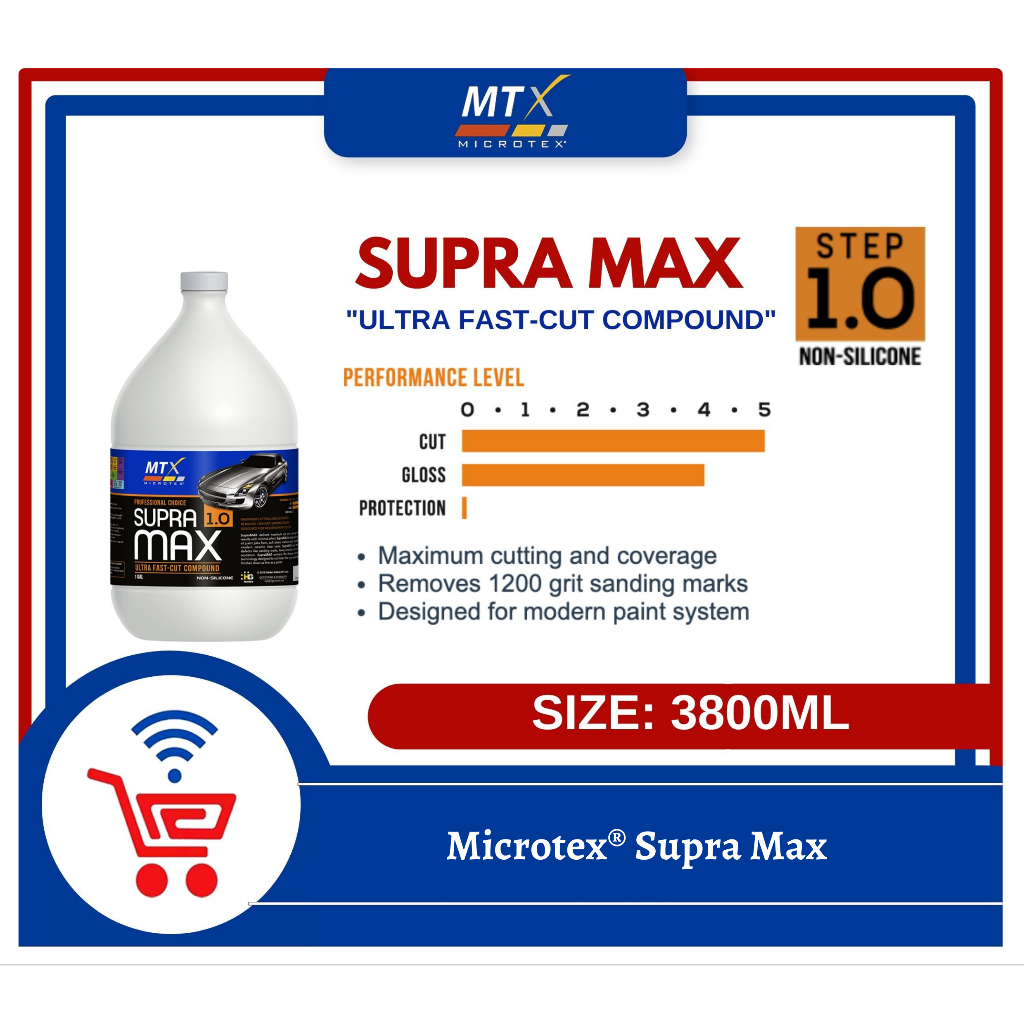Microtex MTX SUPRAMAX Ultra Fast-Cut Compound 1 Galon | Shopee Philippines
