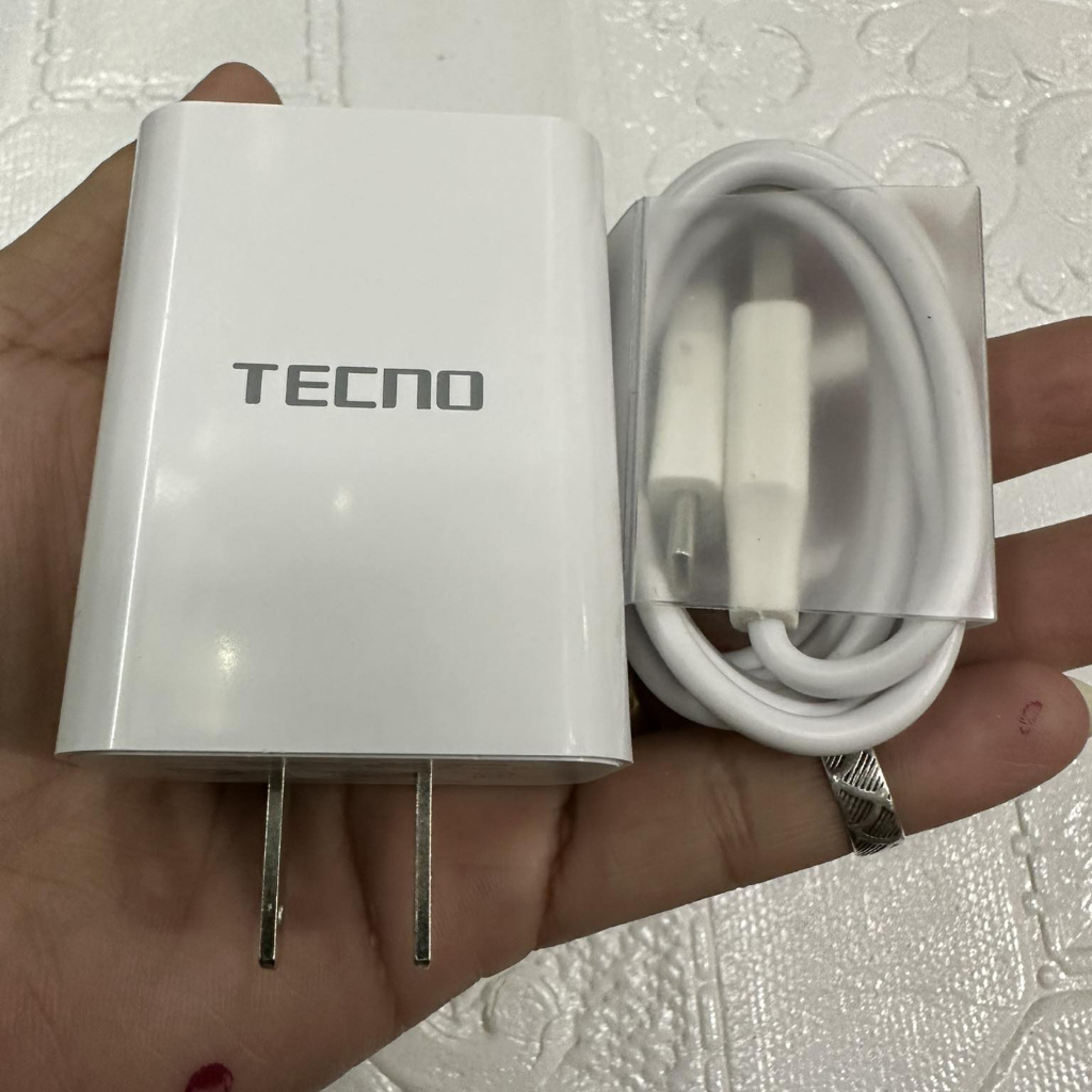 Original TECNO 33W U330XSA Fast Travel Charger Type-C USB Cable ...