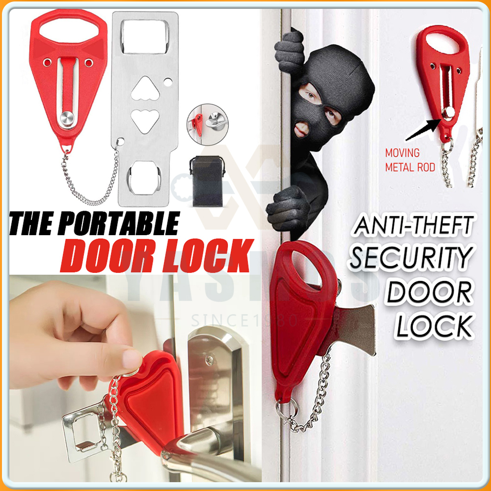 Portable Travel Door Lock For Traveling Hotel Home Apartment College ...