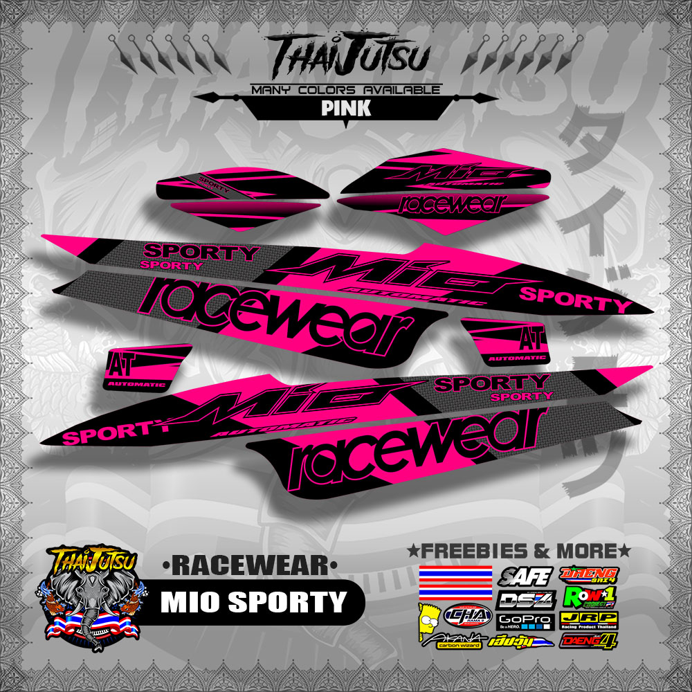 MIO SPORTY DECALS ( RACEWEAR )【ThaijutsuStickers】 | Shopee Philippines