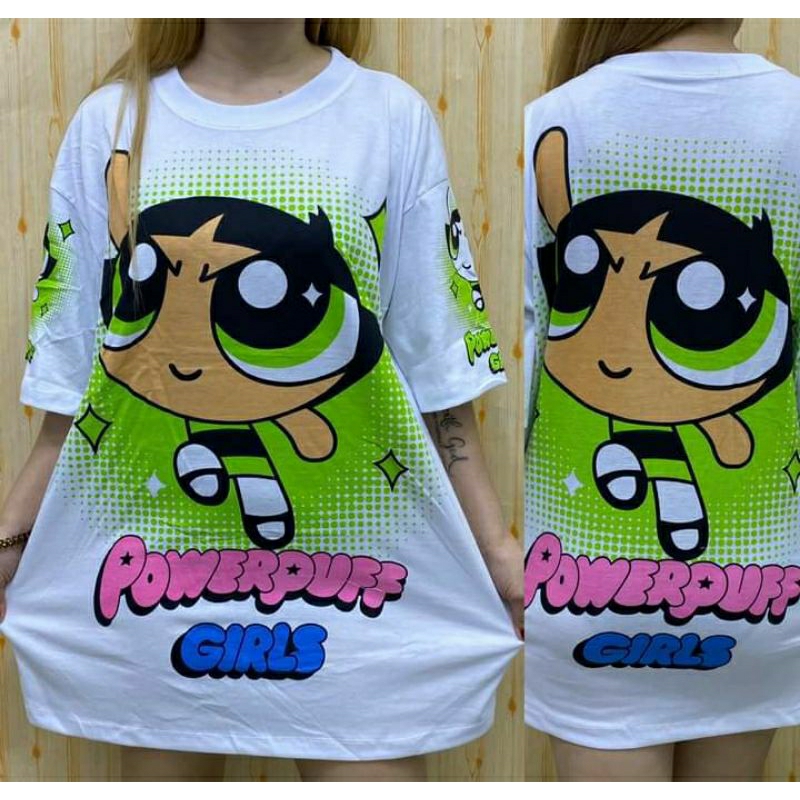 Powerpuff girls and Mickey Oversize Shirt | Shopee Philippines