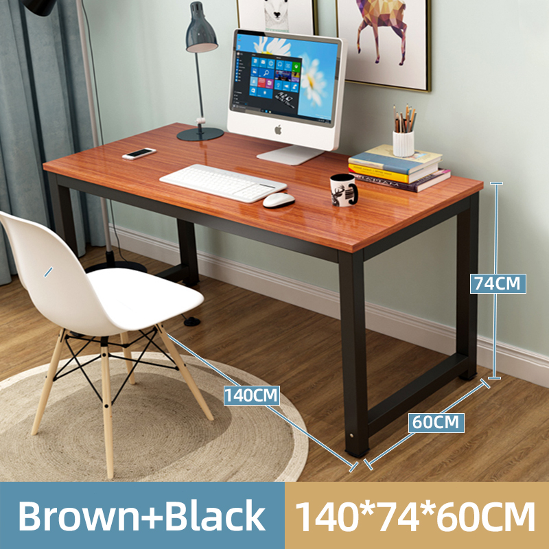 AIODIY Computer Table Solid Wood Furniture Study Desk Table Office Desk ...