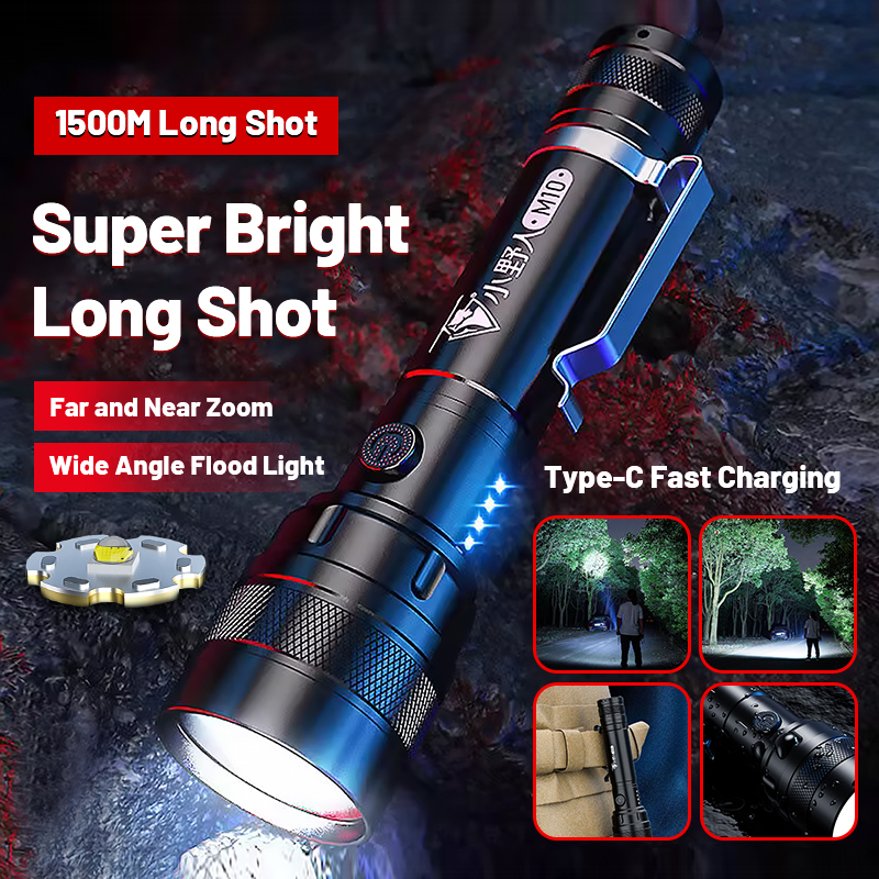 High power flashlight, high-power LED flashlight, zoom LED flashlight ...
