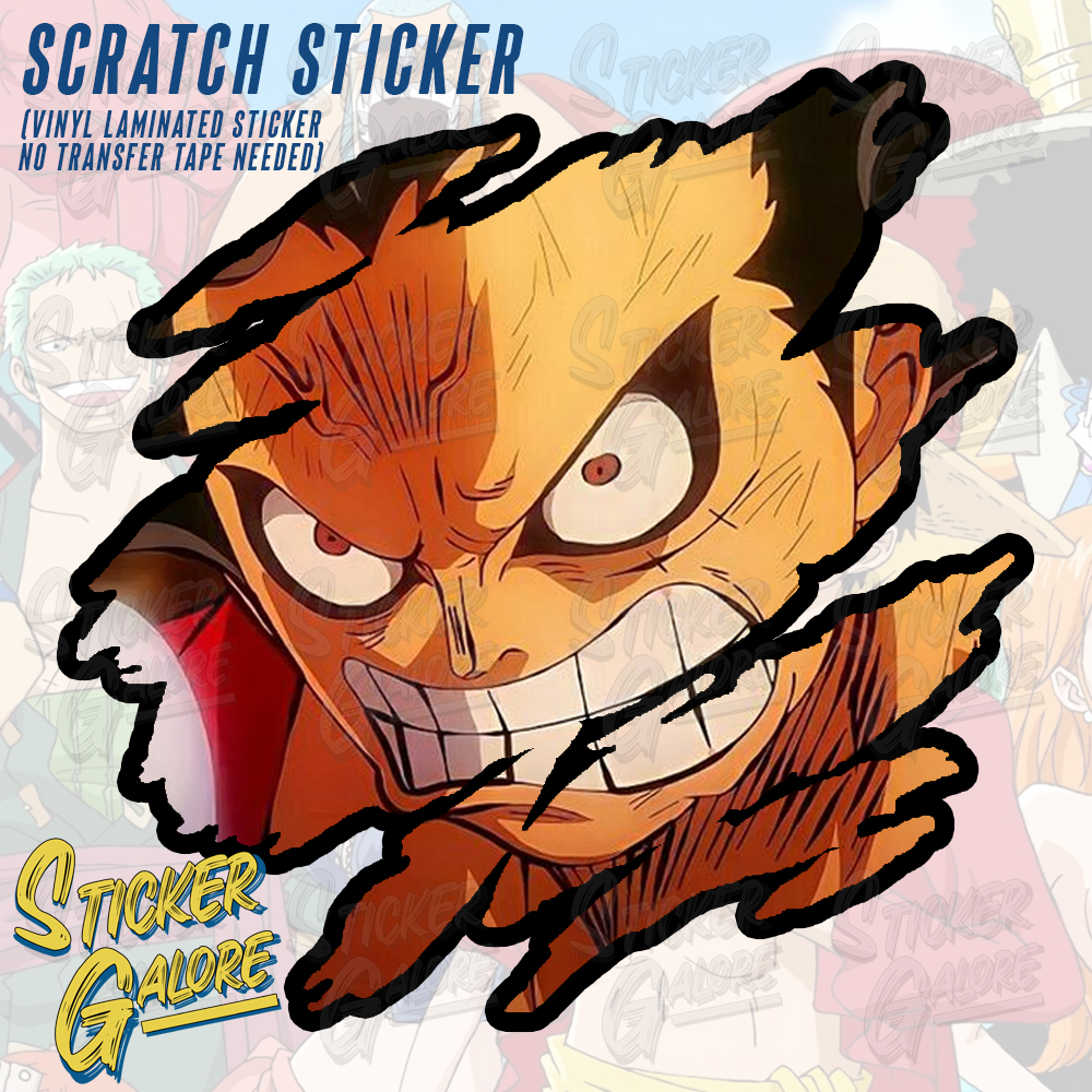ONE PIECE SCRATCH STICKER (Waterproof and scratch proof) | Shopee ...