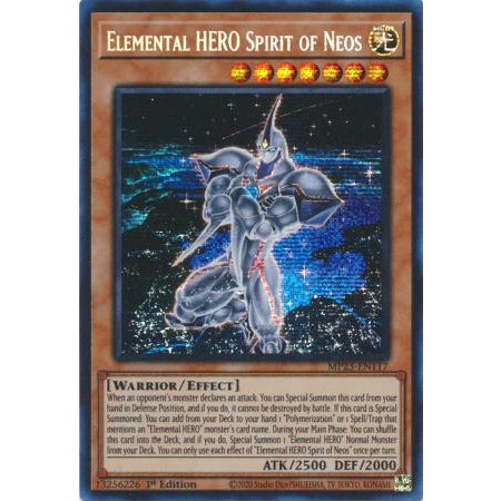 Elemental HERO Spirit of Neos - MP23-EN117 - Prismatic Secret Rare 1st ...