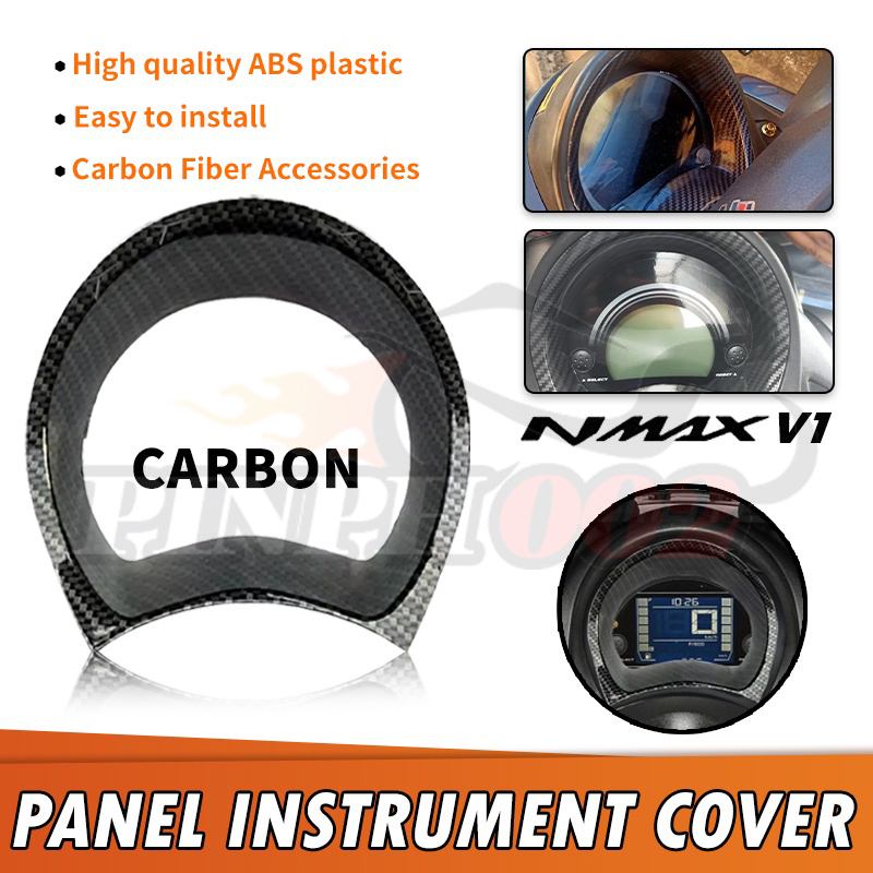 YAMAHA NMAX V1 PANEL GAUGE COVER T-5465 CARBON SPEEDOMETER COVER FOR ...