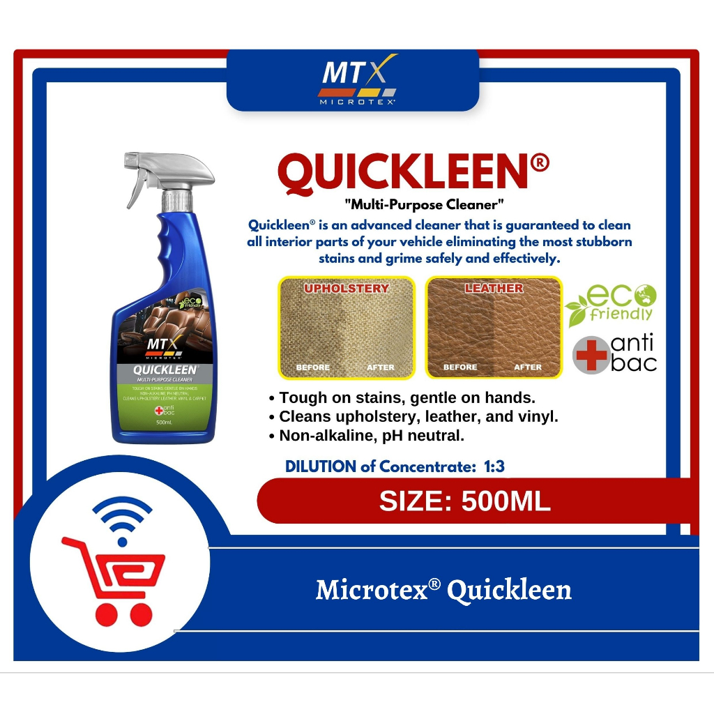 Microtex Car Care Quickleen Interior Multi-Purpose Cleaner (500ml ...