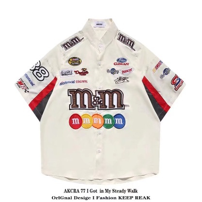 KSUAL M M Varsity Jacket For Men Plus Size Vintage Racing Jacket White ...