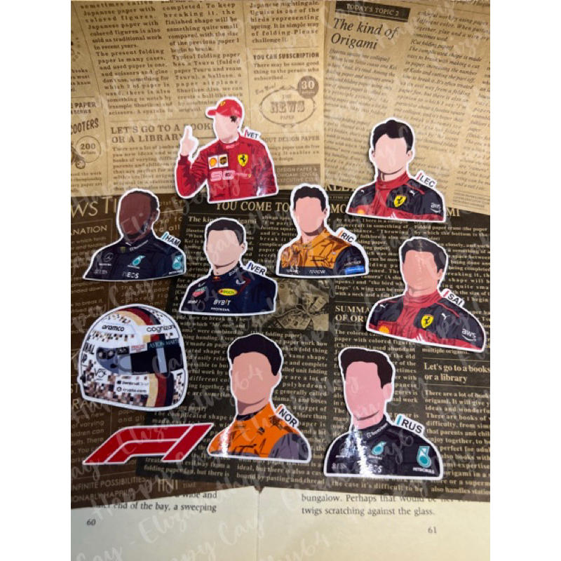 ITSMECAY | F1 Formula 1 Water resistance sticker laptop tumblers ...