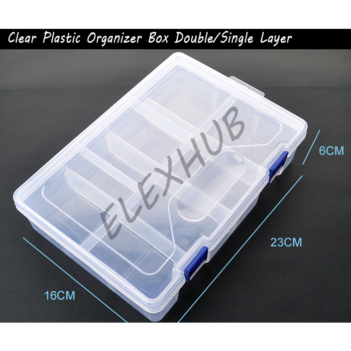 Plastic Storage Box Transparent Enclosure Clear Organizer Box / Casing ...