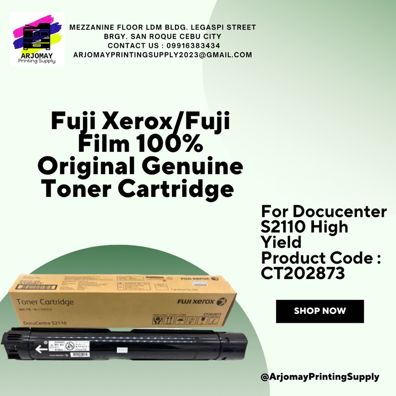 FUJI XEROX/FUJIFILM 100% ORIGINAL GENUINE TONER CARTRIDGE FOR ...