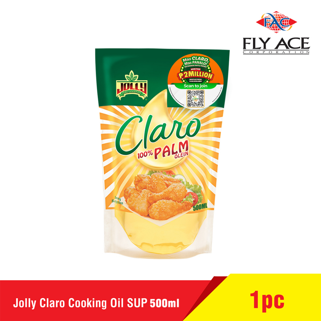 Jolly Claro Cooking Oil SUP 500ml | Shopee Philippines