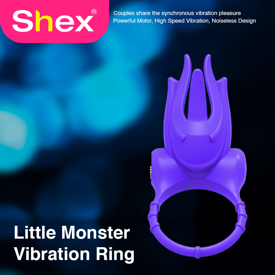 Little Monster Vibrator Ring Finger Battery-Operated Low-noise Massager ...