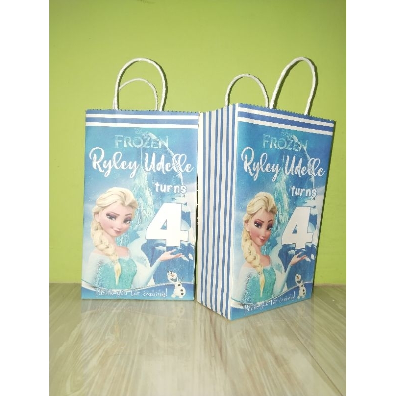 Frozen Them 4th Design Customize Lootbag/paper bag (10pcs per/pack ...