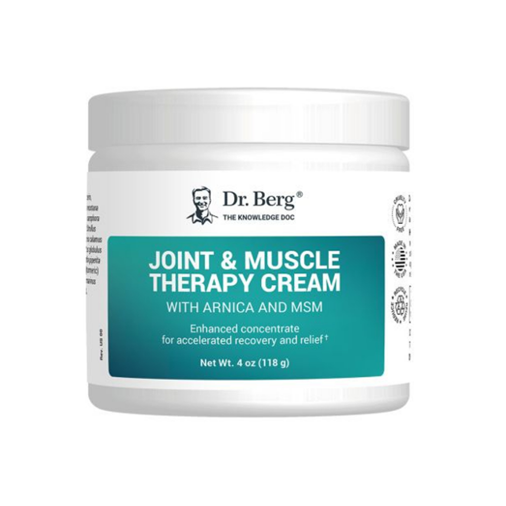 Dr. Berg Joint & Muscle Therapy Cream with 16 Powerful Nutrients Arnica ...