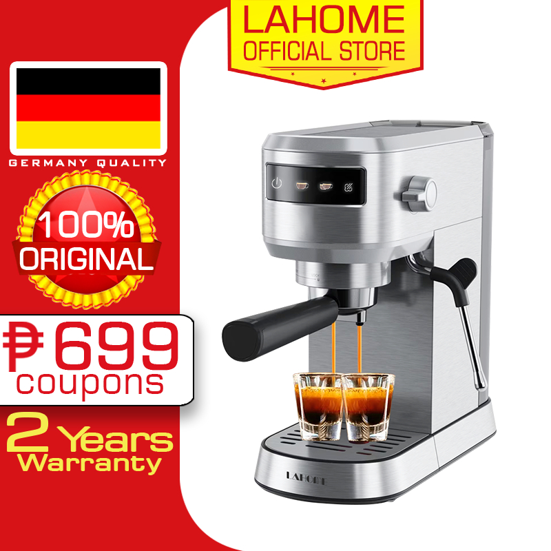 LaHome 20 Bar Espresso Coffee Maker Machine LCD Display Digital Panel ...