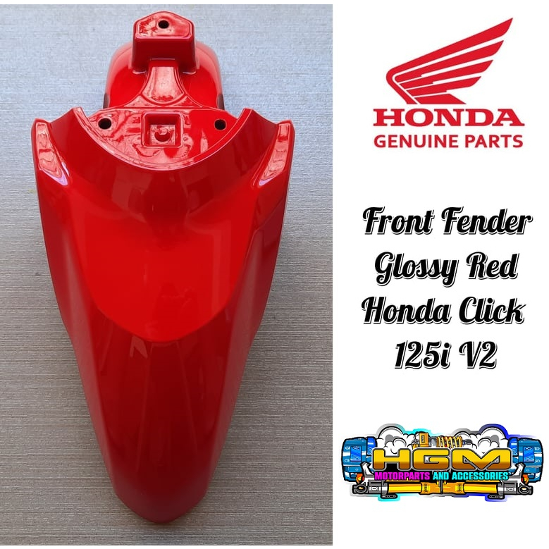 FRONT FENDER, SET ILLUST (GLOSSY RED) HONDA CLICK 125i/150i V2 GAME ...