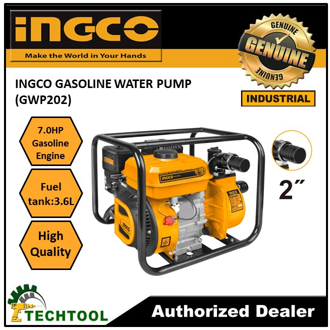 INGCO 7.0HP GASOLINE WATER PUMP (GWP202) | Shopee Philippines