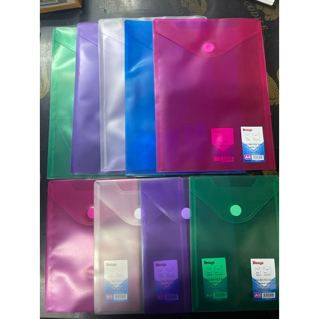 Benge velcro file bag size A5 and A4 | Shopee Philippines