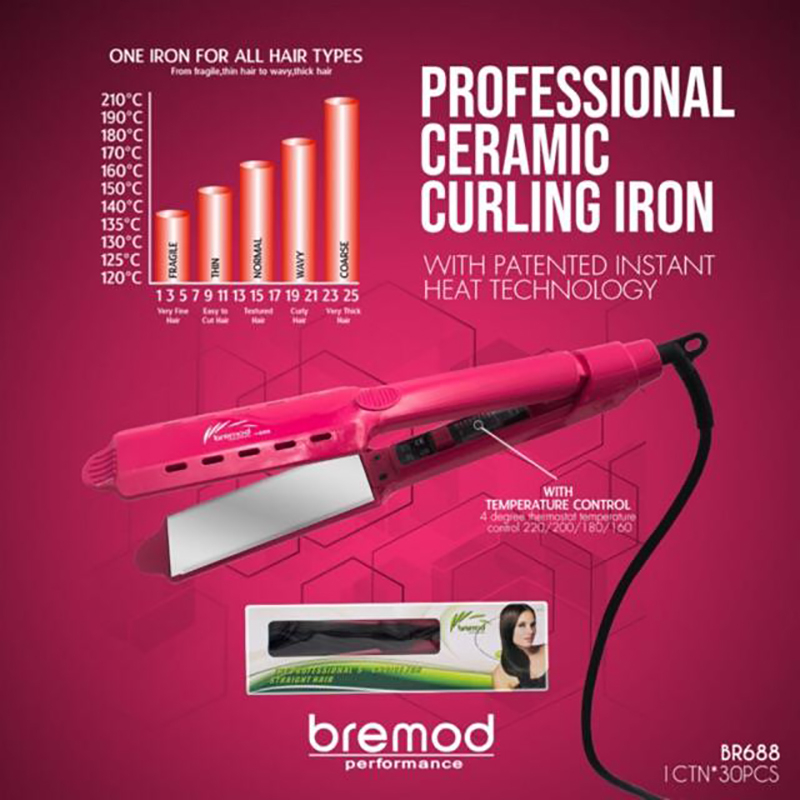 Bremod Or Bob Hair Iron Hair Straightne Pang Rebonding BR688 | Shopee ...