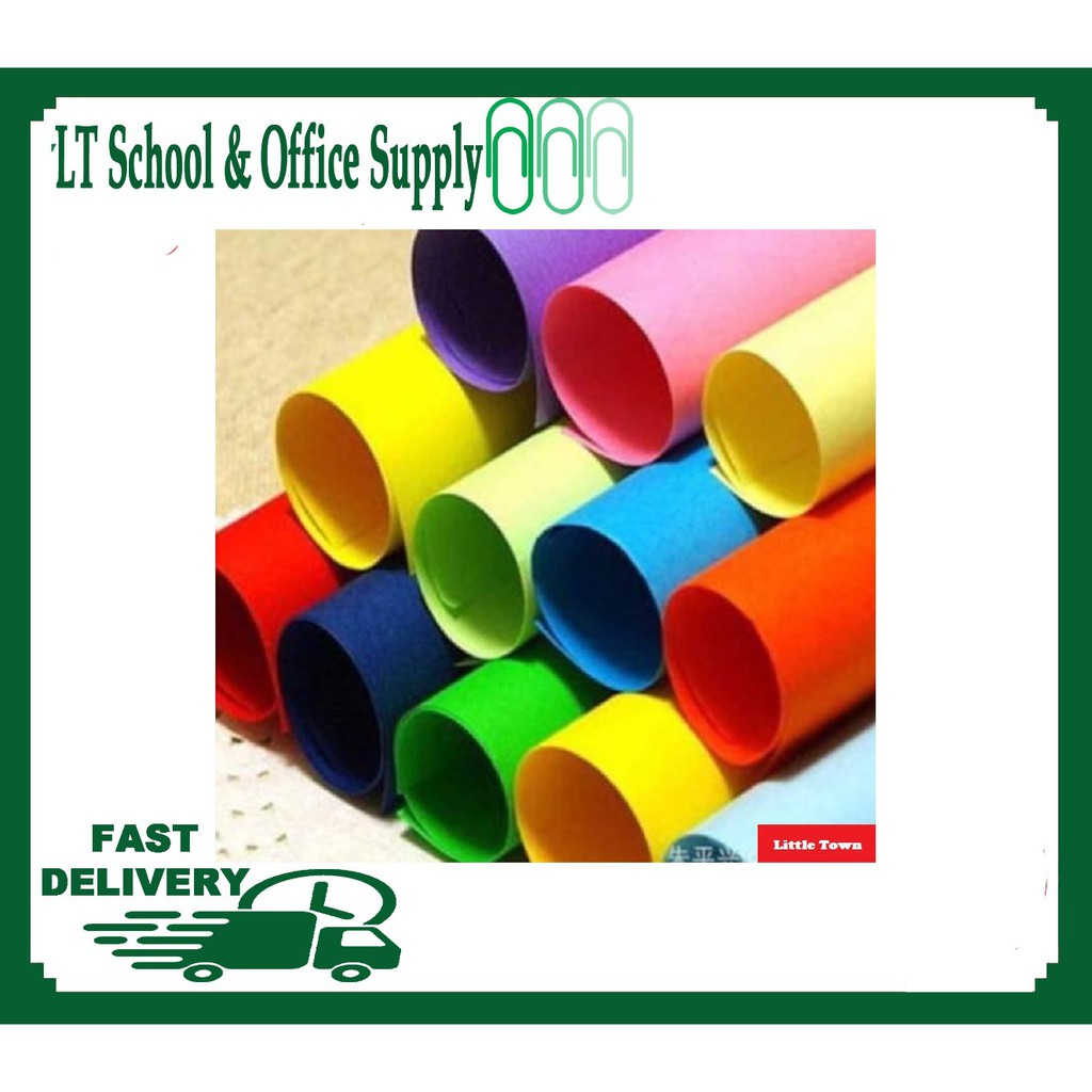 12 Sheets Cartolina Colored paper | Shopee Philippines